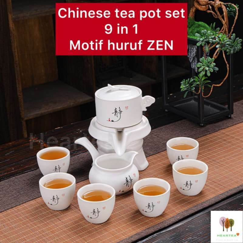 Jual Ceramic Chinese Tea Pot Set Desain Baru / Teko Set Keramik (9 In 1 ...