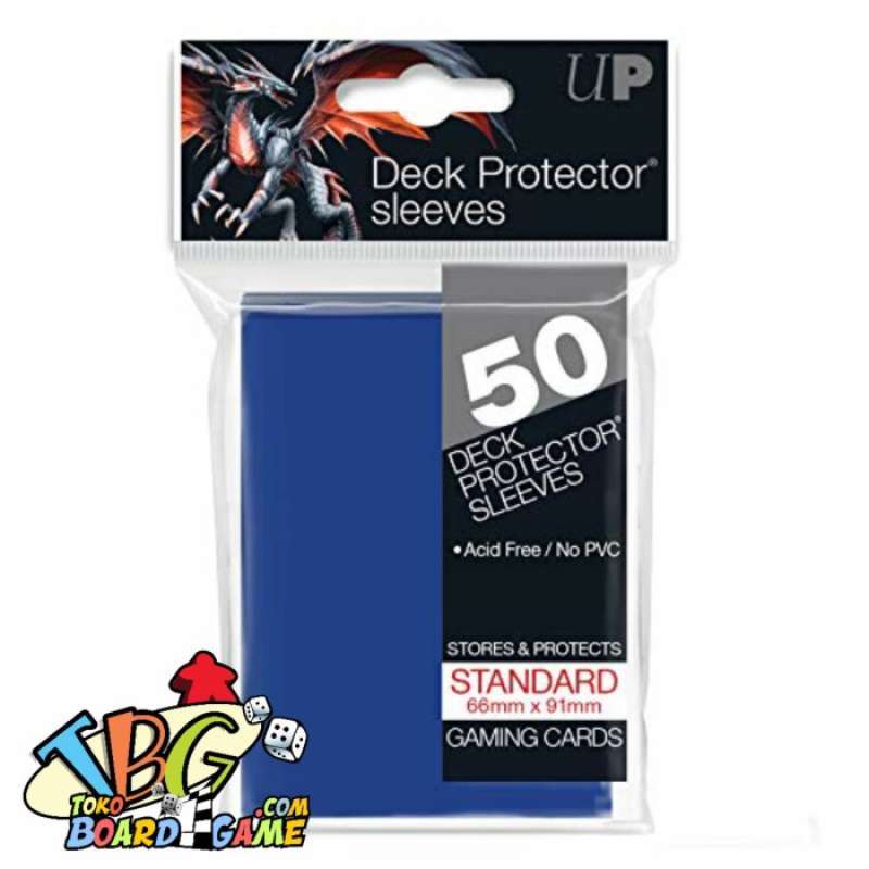 Promo Ultra Pro Deck Protector Card Sleeves Ultrapro Solid Blue 50 Pcs ...