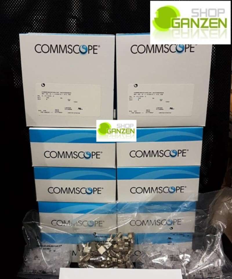 Jual AMP konektor RJ45 CAT6 Commscope Connector RJ45 Cat 6 Original di ...