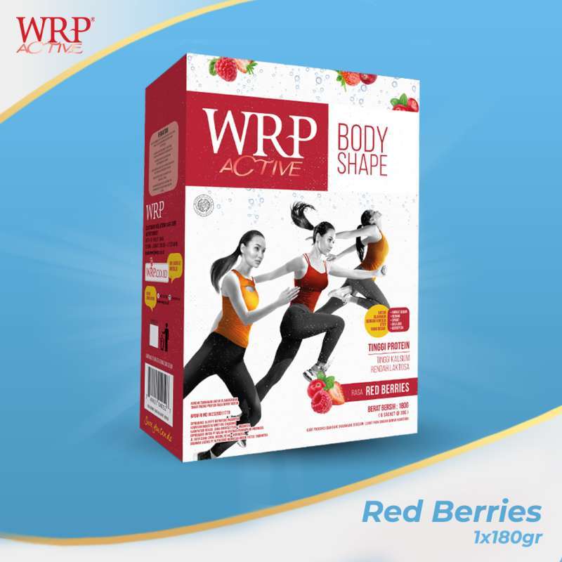 Promo WRP Body Shape Red Berries 180G - Susu Tinggi Protein & Tinggi ...