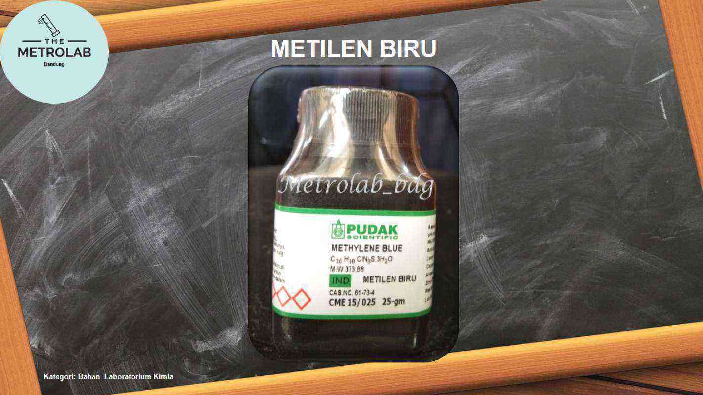Jual Metilen Biru | Methylene Blue | C16h18n3scl | 25 Gram/botol Di ...
