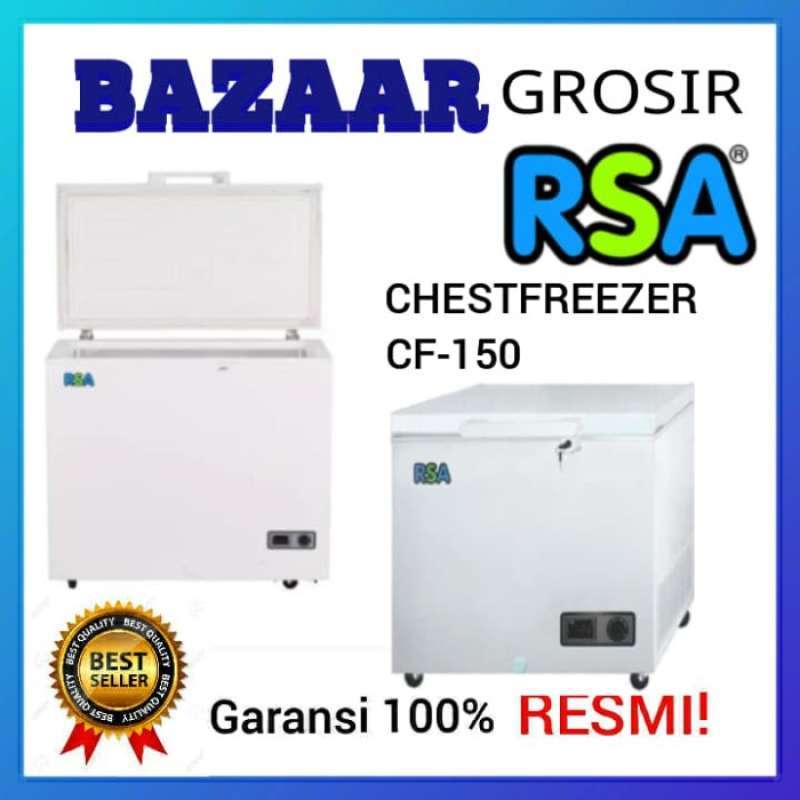 Promo CHEST FREEZER RSA 150 LT LITER CF150 FREEZER BOX CF 150 Diskon 6% ...