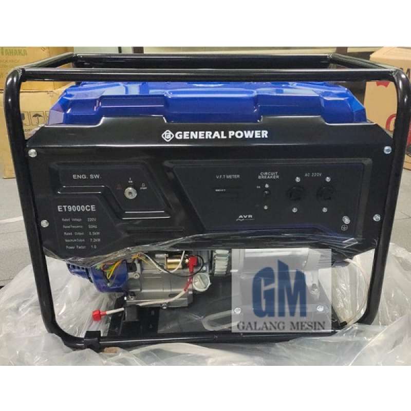 Jual Mesin Genset Listrik General Power ET9000CE Generator Bensin 6500 ...