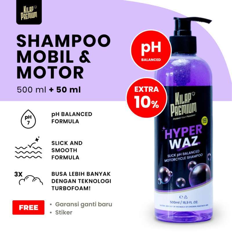 Jual Hyperwaz I Kilap Premium - Shampoo Motor dan Mobil Hi-Foam, Sampo ...