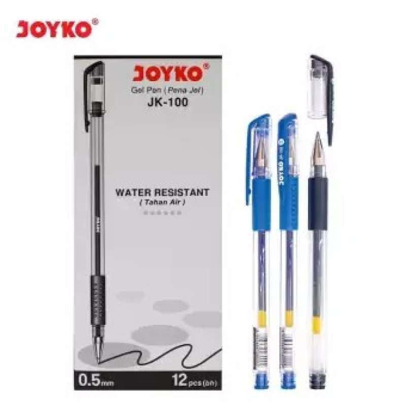 Jual [ PACK ] Pulpen Ballpoint Pen Gel 0,5 - Joyko JK-100 MURAH di Seller BELI ATK - Bali Mester ...