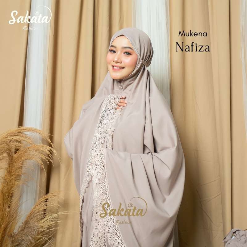 Promo Mukena Dewasa Daily Nafiza Polos Renda Mewah Travel Cantik Jumbo Diskon 35% di Seller ...