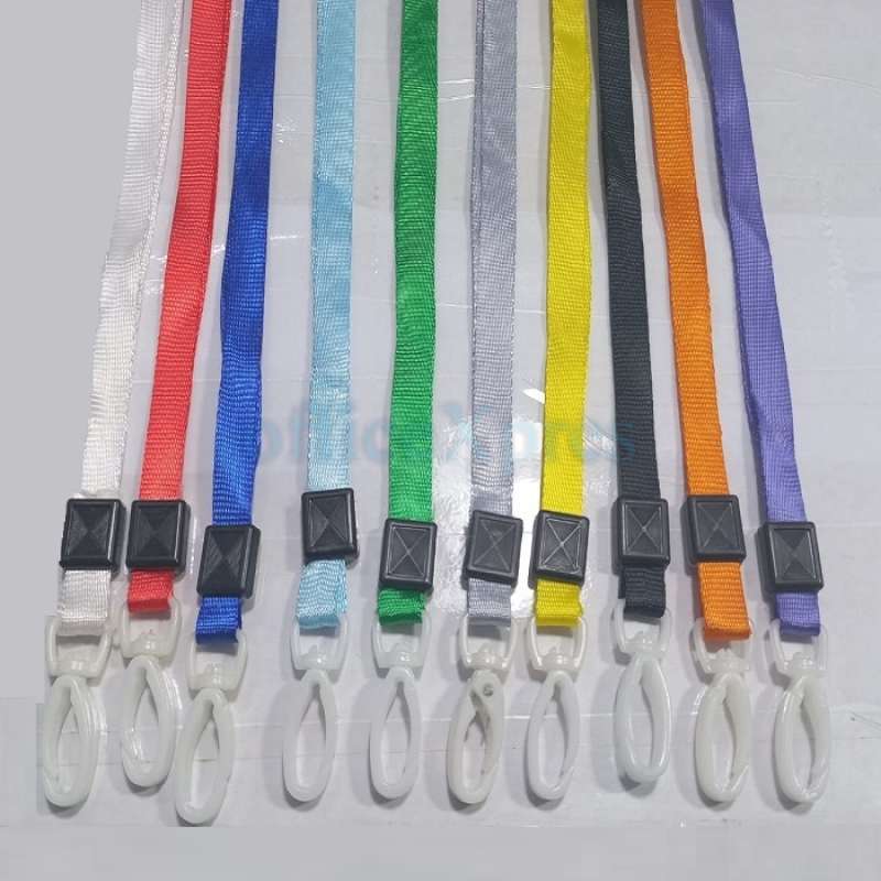 Jual Gantungan ID Card / Tali ID Card / Tali Badge ID Nylon Hook ...