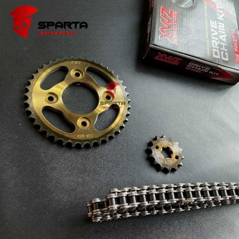 Promo GEAR SET GIR PAKET SUPRA X 125 FI BLADE FI REVO FI 14T 40T 428H ...