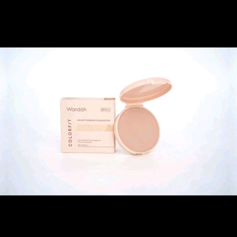 Jual Wardah Colorfit Velvet Powder Foundation Refill Warna 42N Neut ...