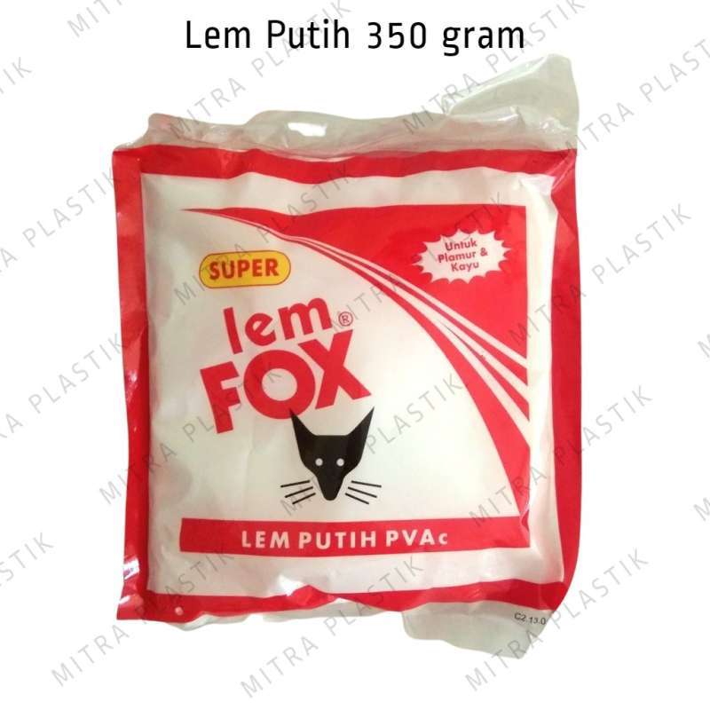 Jual Lem Fox Putih 350g Lem Fox Super Lem Putih PVAc Lem Kayu Lem ...