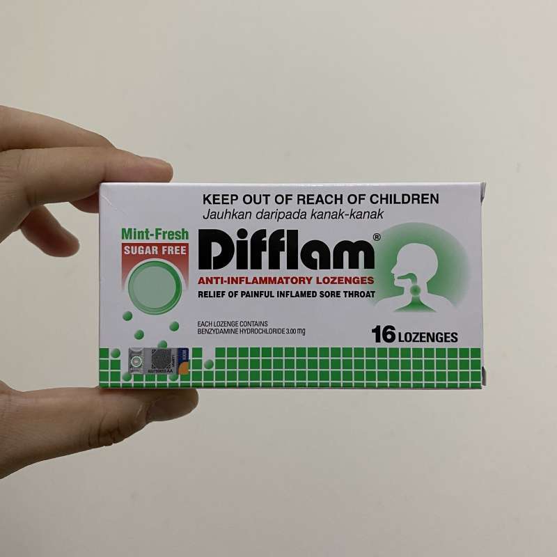 Jual [import] Difflam Anti-inflammatory Anti-bacterial 16 Lozenges ...