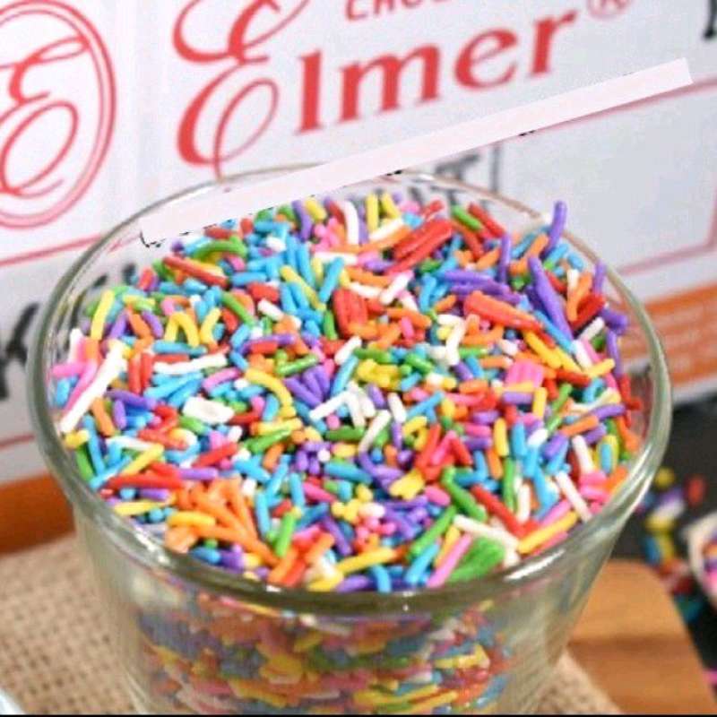 Jual Elmer Meises Warna Warni 250gr Meises Sprinkle Chocolate Coloured ...