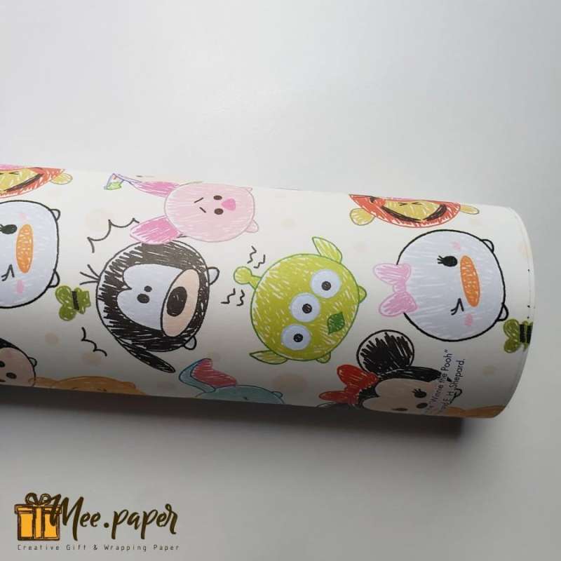Jual Kertas Kado Sansan Wawa Motif Kinds 08 / Disney Sketch, Wrapping ...