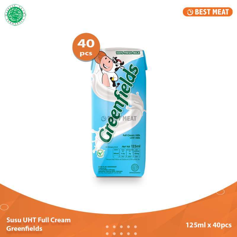 Jual Susu Greenfields UHT Full Cream 125ml X 40Pcs di Seller Best Meat Joglo Official Store ...