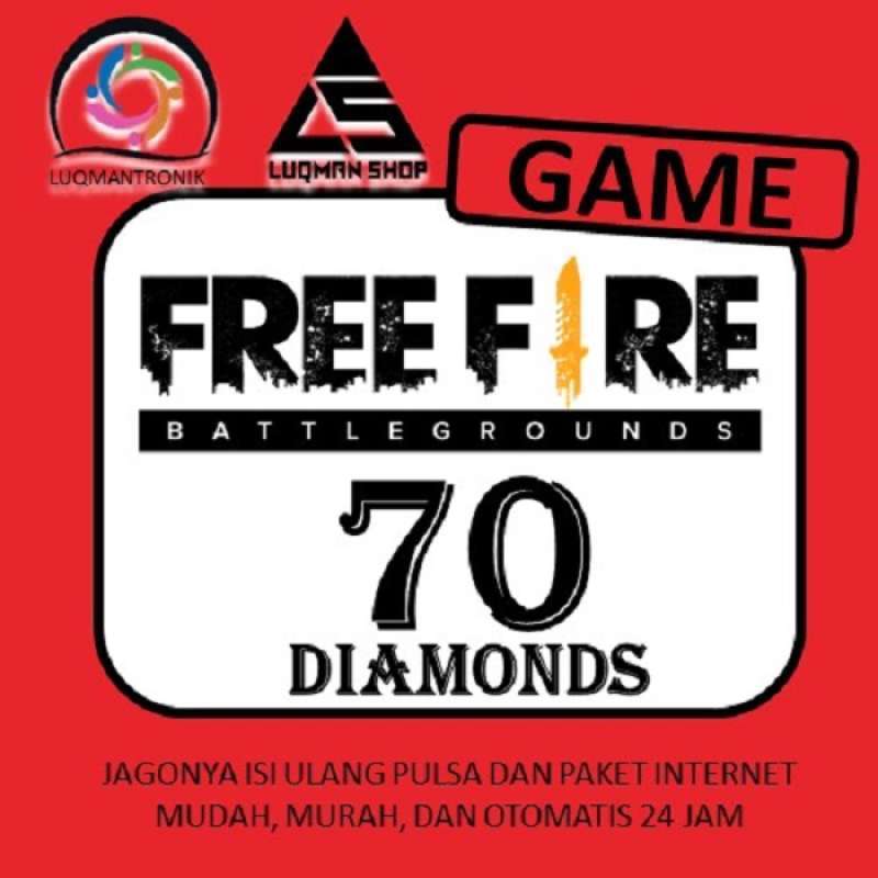 Jual GARENA Free Fire Diamond voucher 70 dm [Top Up Via ID] di Seller ...