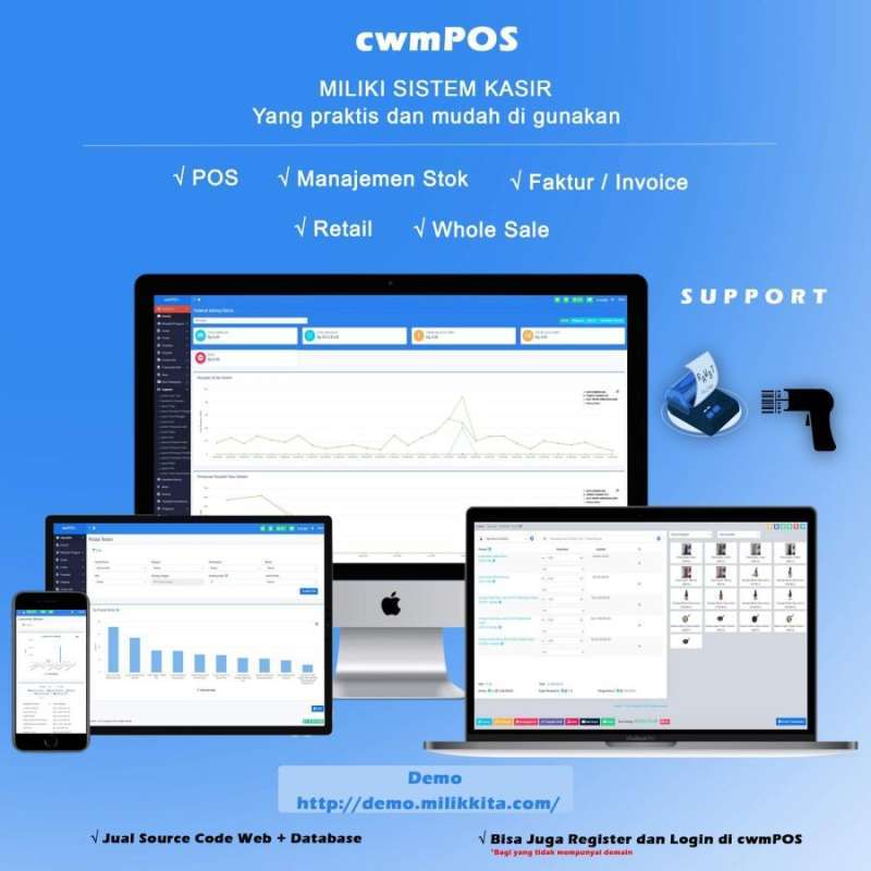 Jual Aplikasi Point Of Sale POS cwmPOS di Seller tempatgorden - Tajur Halang, Kab. Bogor | Blibli