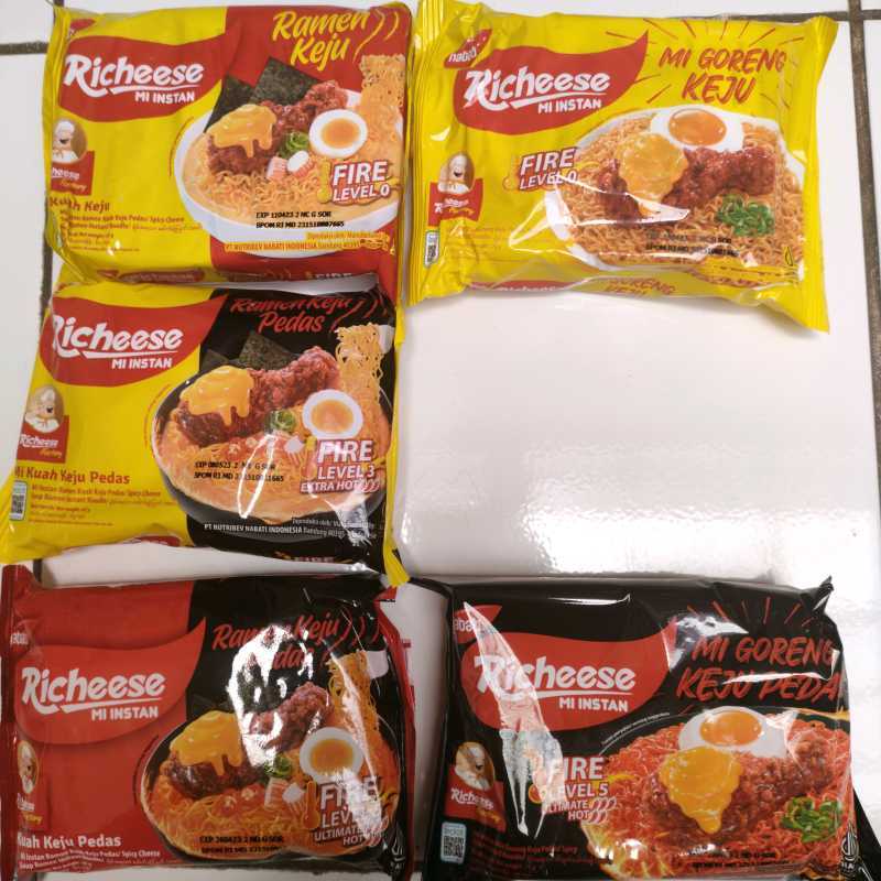 Jual Mie Richeese Goreng dan Ramen 5 varian di Seller Mingtech Store ...