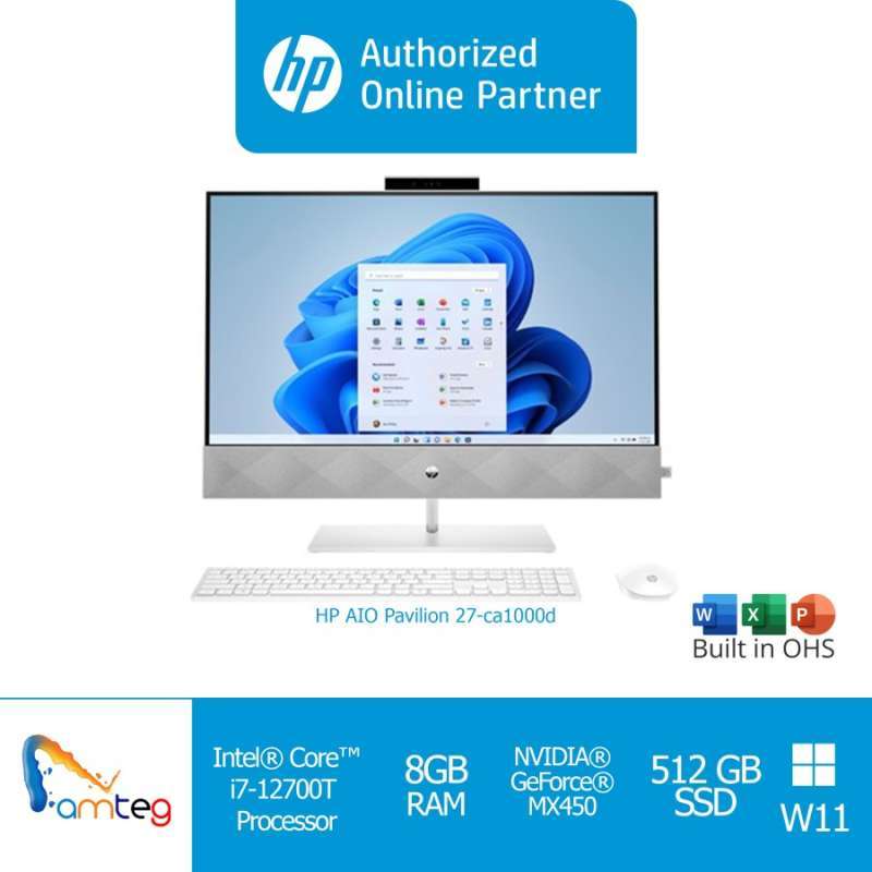 Jual HP PC AIO Pavilion 24-ca1000d i7-12700T/ 8GB / 512GB SSD NVMe / WIN11 di Seller Grosiria ...