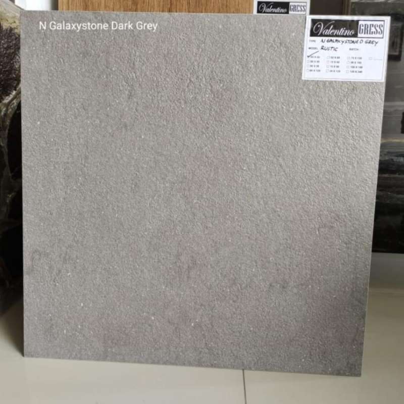 Jual Granit 60x60 Galaxystone Dark Grey Rustic - Valentino Gress Di Seller Naura Keramik ...
