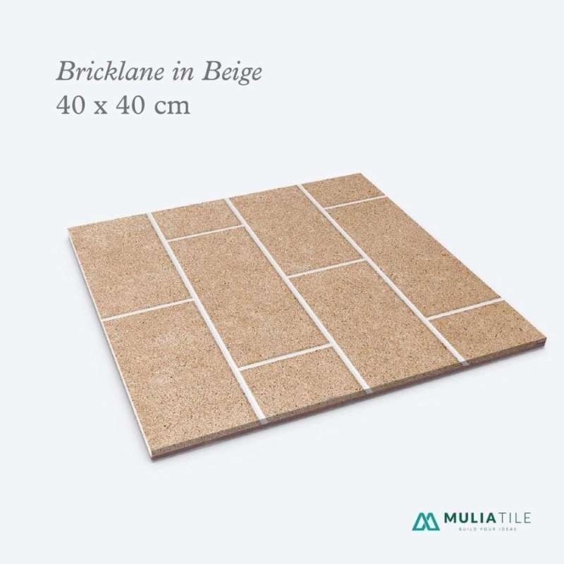 Jual KERAMIK 40X40 BRICKLANE BEIGE MATT - MULIA TILE di Seller Naura ...