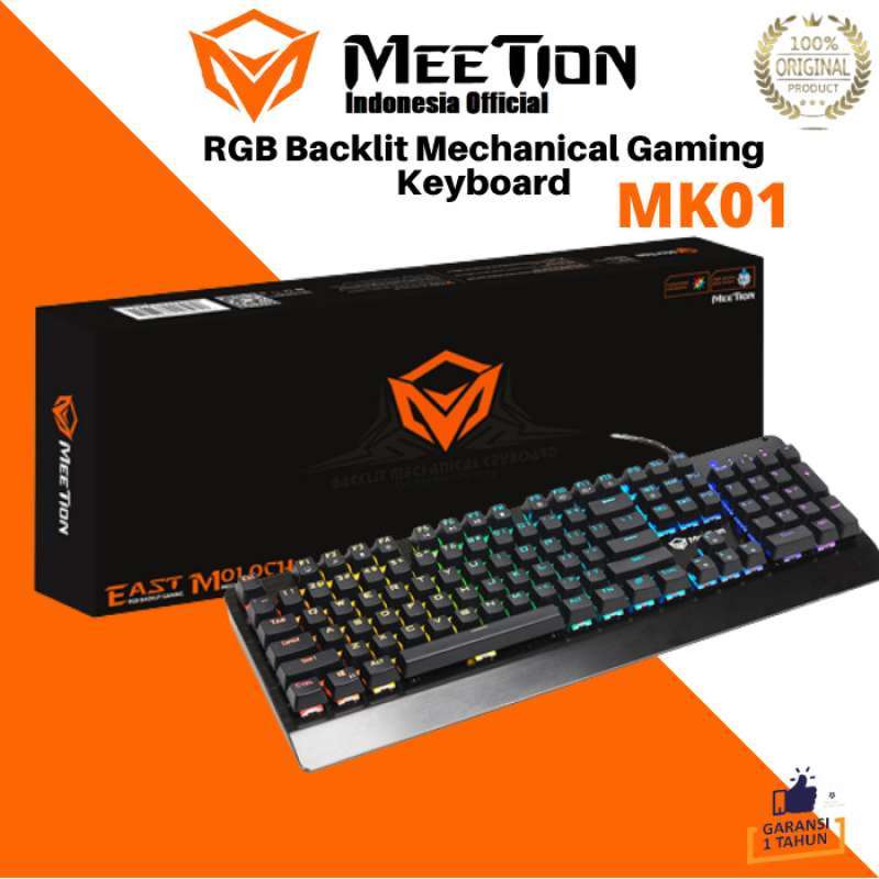 Jual MeeTion RGB Backlit Mechanical Gaming Game Keyboard MK01 di Seller Rumahbarangg - Sumur ...