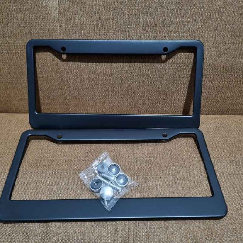 Jual Frame plat nomor jdm compatible untuk semua mobil warna hitam di ...