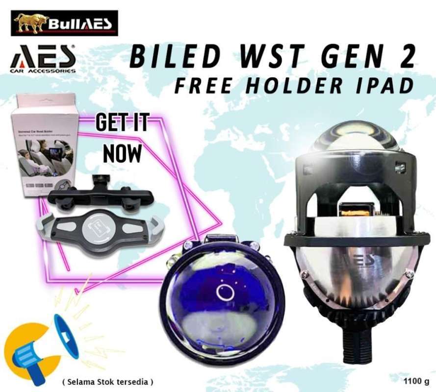 Jual BILED AES WST 2.5 BLUELENS MERK AES Free Holder IPAD TAB di Seller ...