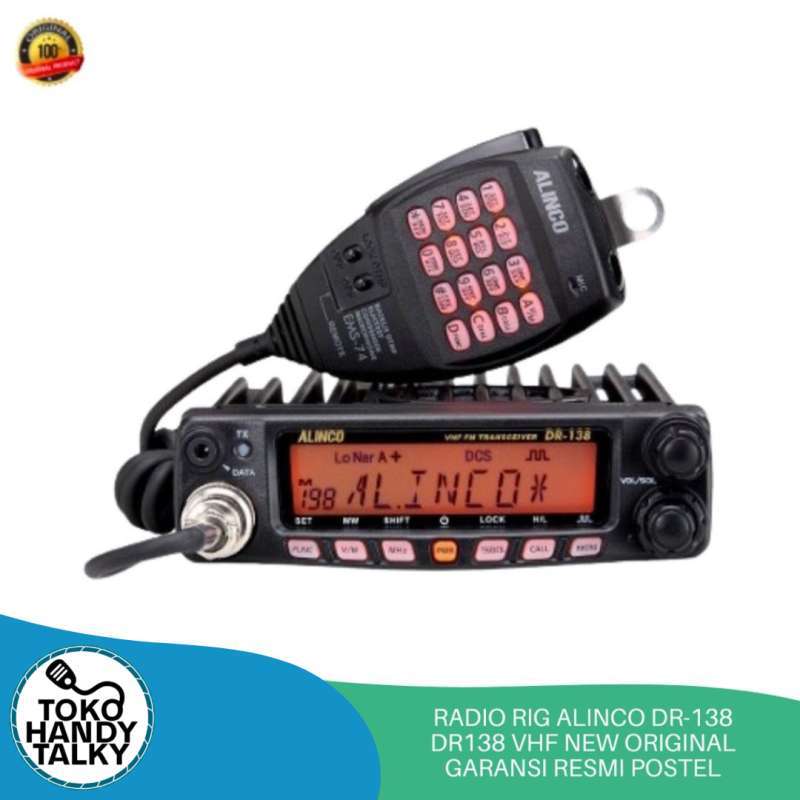 Jual RADIO RIG ALINCO DR-138 DR138 VHF NEW ORIGINAL GARANSI RESMI POSTEL di Seller ...