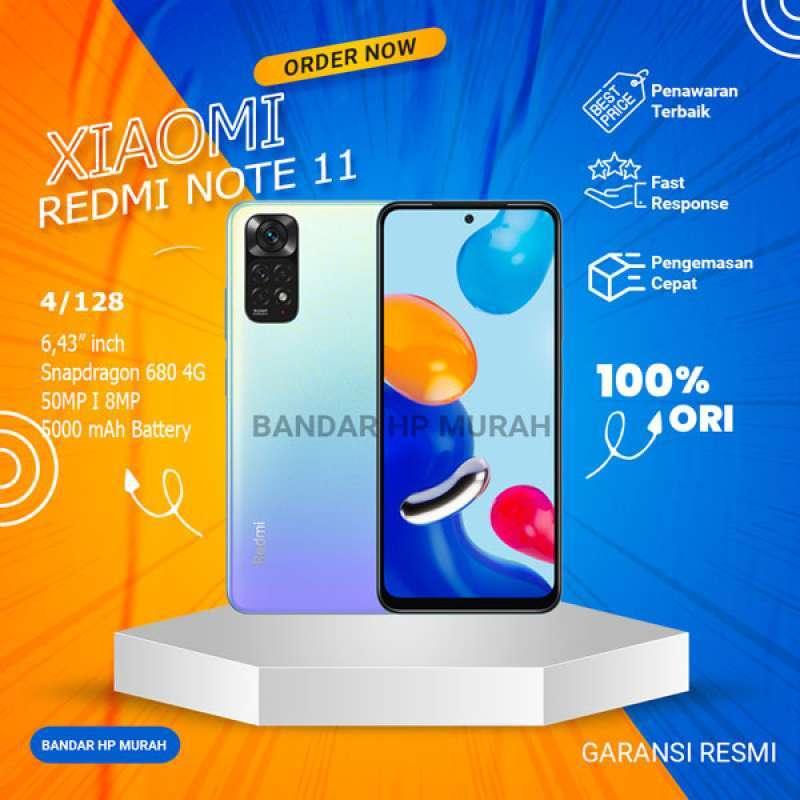 Jual Xiaomi Redmi Note 11 4/128GB - Layar 6,43 AMOLED, 90Hz | Baterai ...