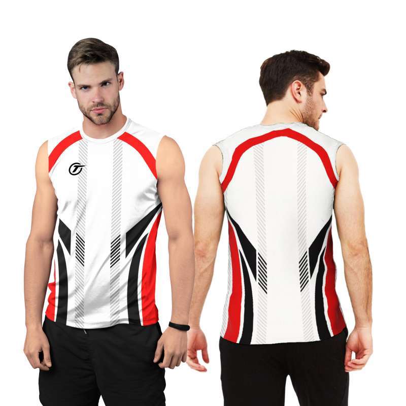 Promo Kaos singlet pria badminton bahan dryfit Mesh Diskon 18% di ...