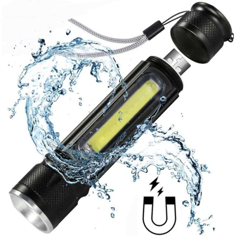 Promo SENTER CAS LED MAGNET 2300 LUMEN SENTER CHARGE USB CAMPING Diskon ...