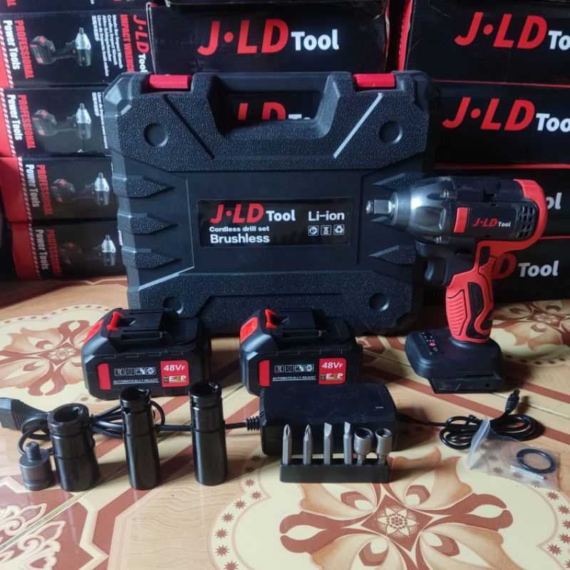Jual Cordless Impact Wrench JLD 48V Mesin Pembuka Baut JLD 48V di ...