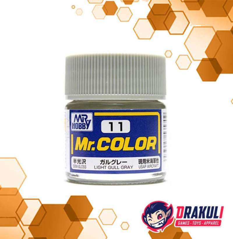 Jual Mr. Hobby Mr. Color Model Kit Paint – Light Gull Gray C11 di ...
