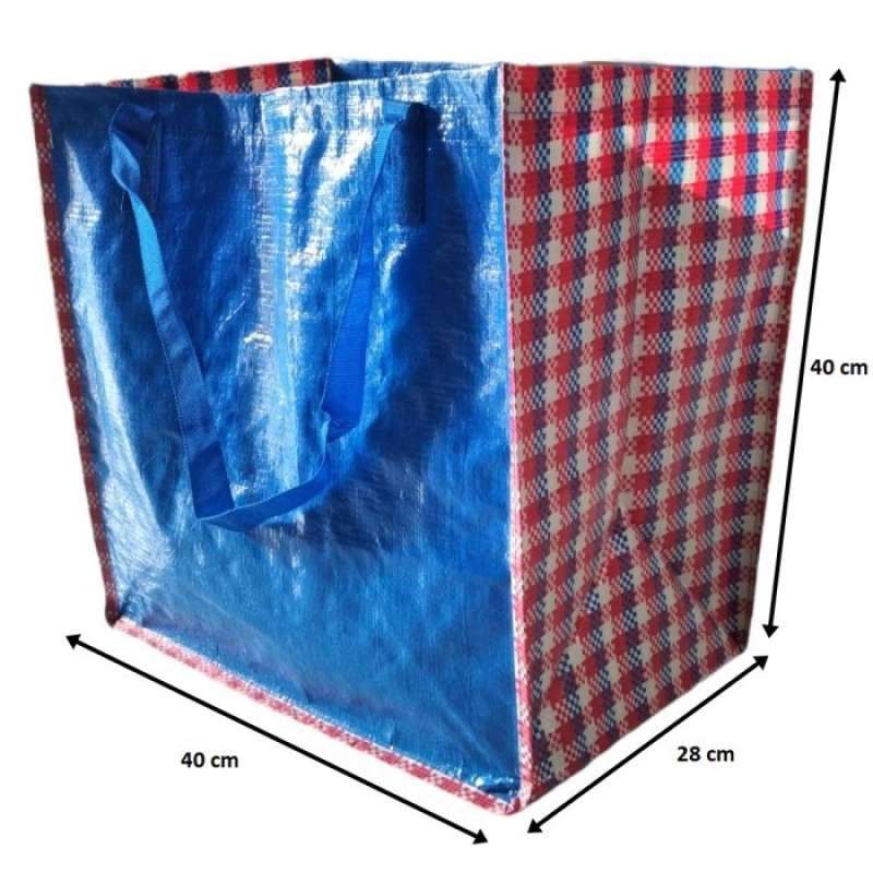 Jual Tas Terpal jumbo bag tas lipat ukuran 40 x 40 x 28 A5 Original di ...