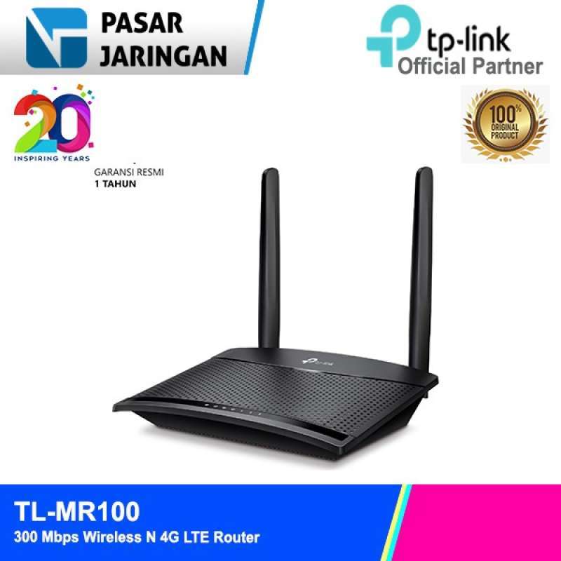 Promo Tp-Link Tl-Mr100 Mr100 300 Mbps Wireless N 4G Lte Router Diskon ...
