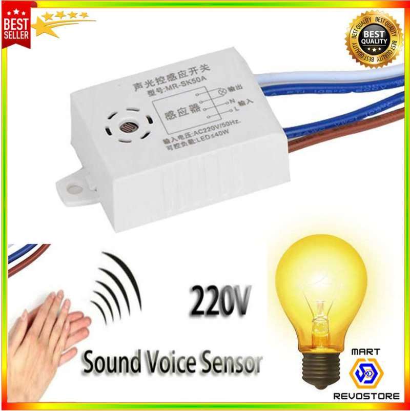 Jual Saklar Lampu Sensor Suara Switch Listrik Sound Detector Di Seller Revostore Mart Kebon