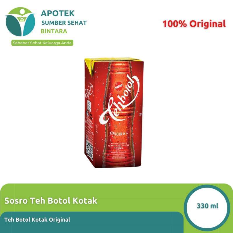 Jual Teh Botol Sosro Kotak 330 Ml Di Seller Apotek Sumber Sehat Bintara ...