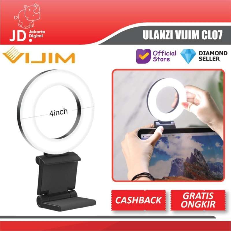 Promo Ulanzi Vijim Cl07 Mini Ringlight Led Video Light For Video ...