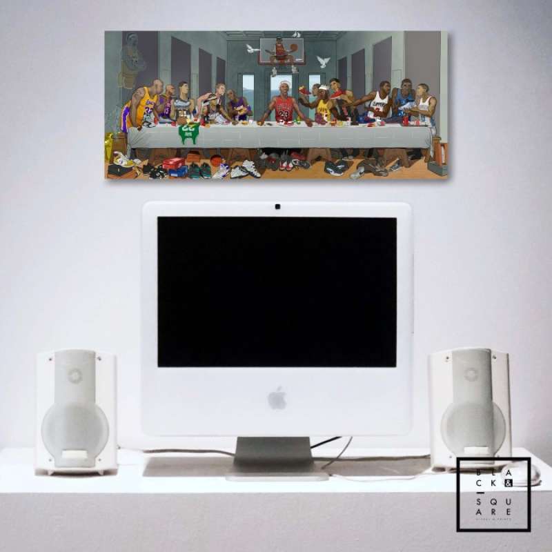 Jual Poster Kayu Premium - Poster The Last Supper Nba Legends - 51x22cm ...