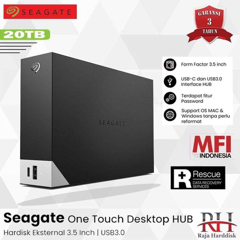 Jual Seagate One Touch Desktop Hub HDD / Hardisk Eksternal 20TB USB3.0 ...