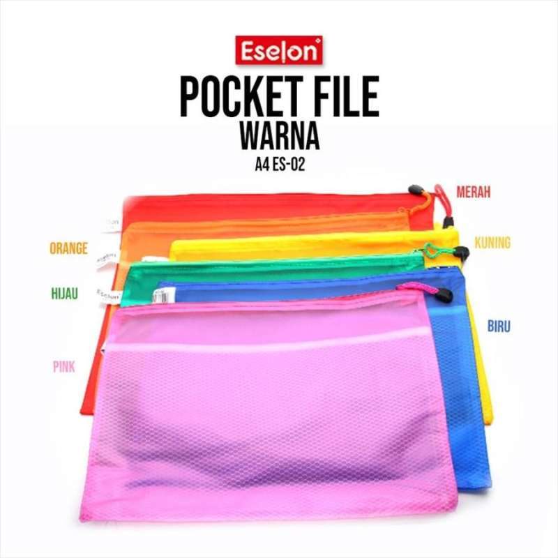 Jual Pocket File A4 WARNA ES02 ESELON/Pocket File / Tempat Alat Tulis di Seller Eselon ...