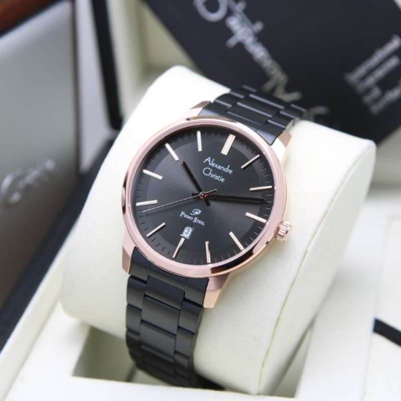 Jual JAM TANGAN PRIA ALEXANDRE CHRISTIE ORIGINAL AC 1030 MD - BLACK ...