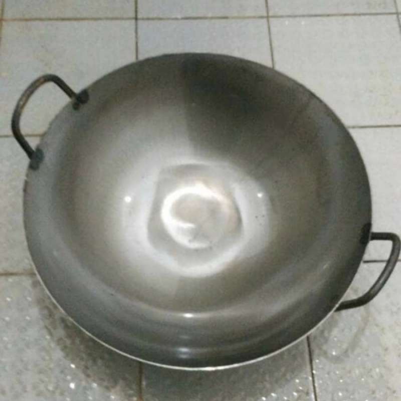 Jual WAJAN PLAT BAJA ASLI IMPORT TEBAL CEKUNG diameter 90 CM di Seller ...