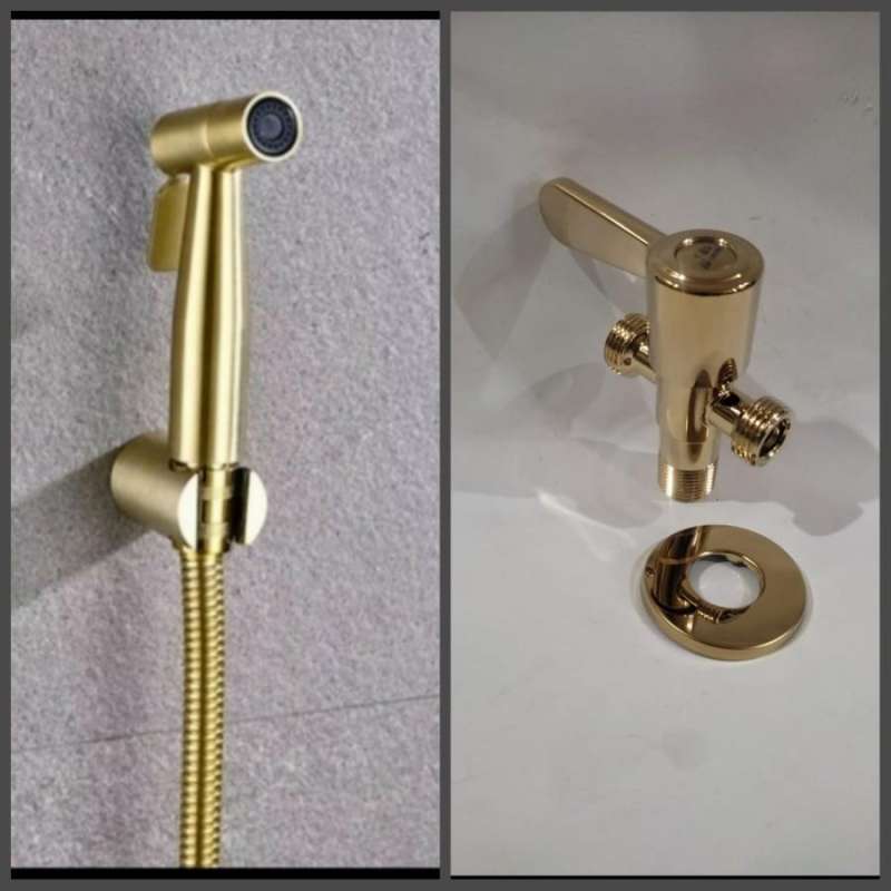 Jual Paket jet shower gold dan stop kran cabang gold di Seller Toko ...