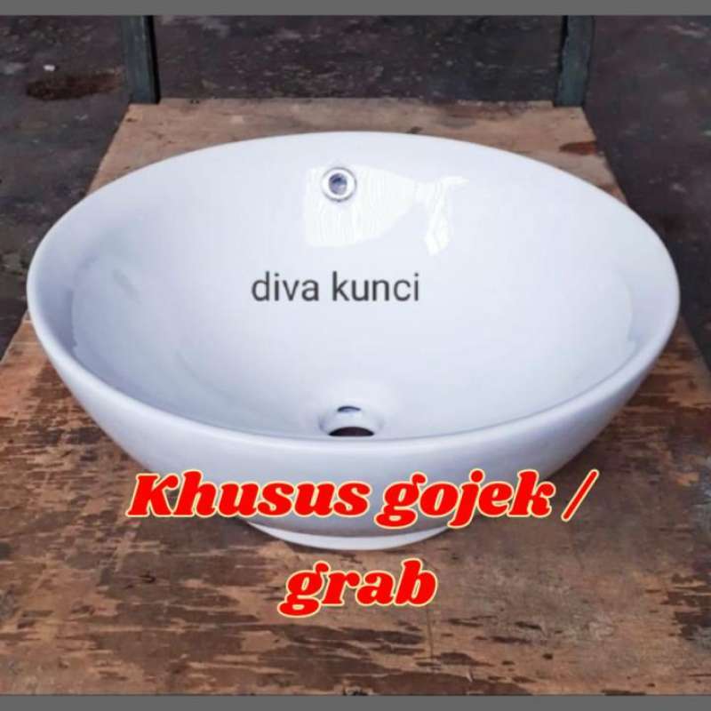 Jual wastafel oval / wastafel bulat / wastafel keramik di Seller Toko ...