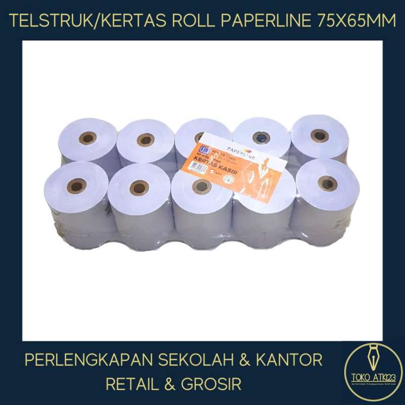 Jual Tellstruk / Kertas Roll Kasir Paperline Ukuran 75x65 Di Seller ...
