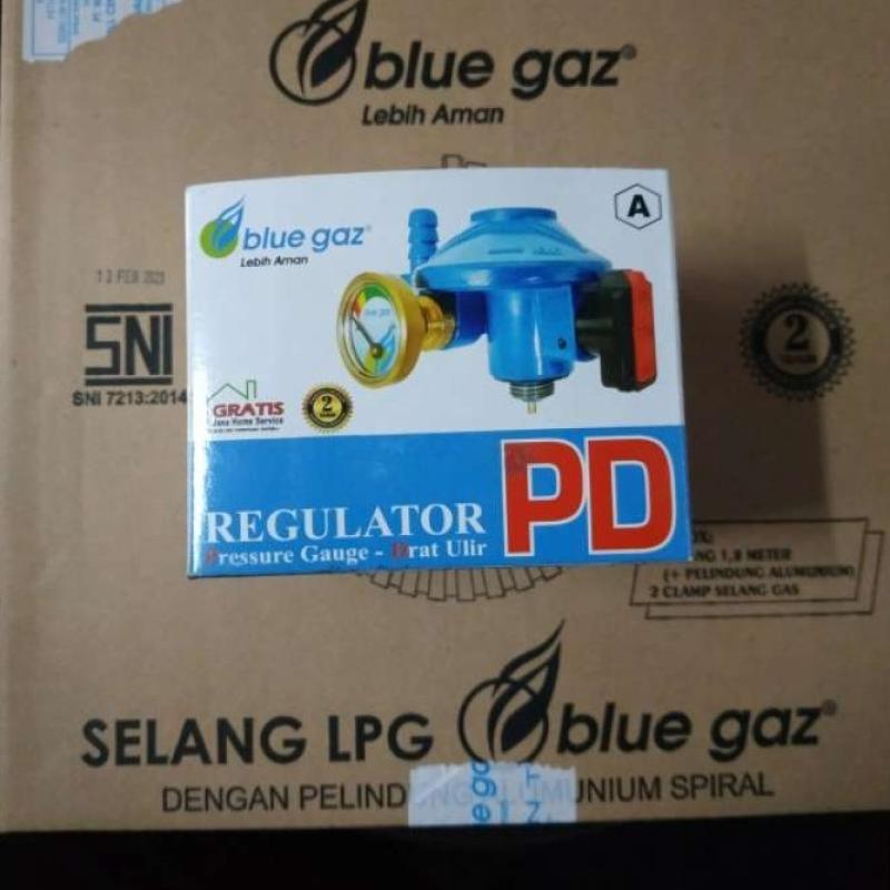 Promo Regulator Blue gaz PD + selang LPG gas alumunium SNI + clamp gas ...
