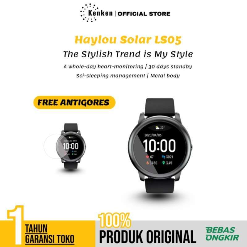 Jual Haylou Solar LS05 Smartwatch Heart Rate Monitoring Original di ...