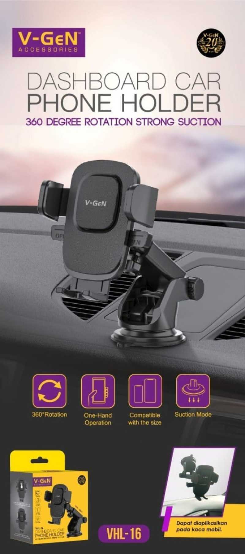 Jual Vgen V-gen Vhl-15 / Vhl-16 Dashboard Car Phone Holder Hp Mobil ...
