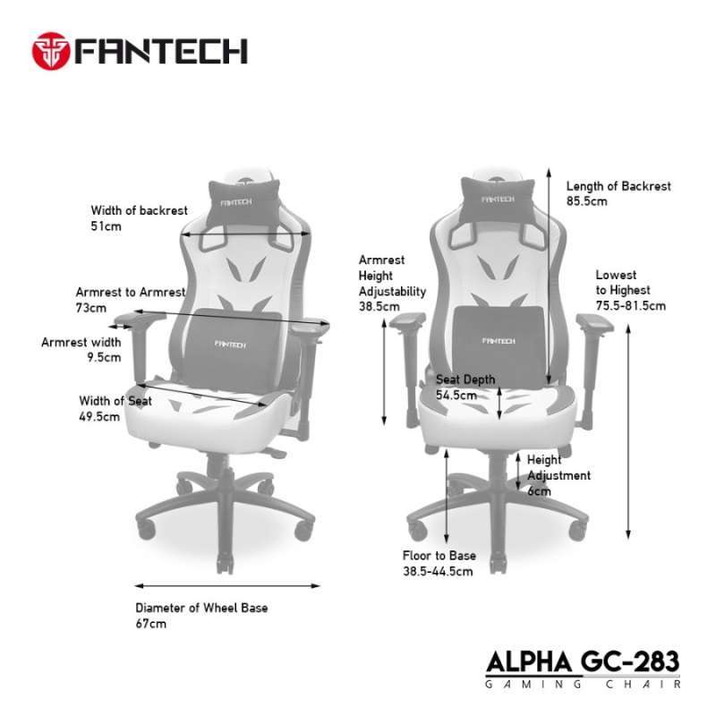 Jual Fantech Gc283 / Gc-283 Premium Gaming Chair - Orange Di Seller ...